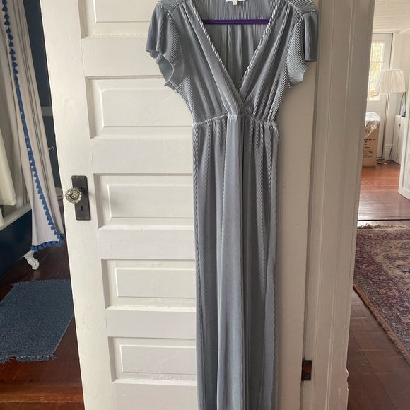 Baltic Born | Dresses | Baltic Born Athena Pleated Maxi Dress In Color ...